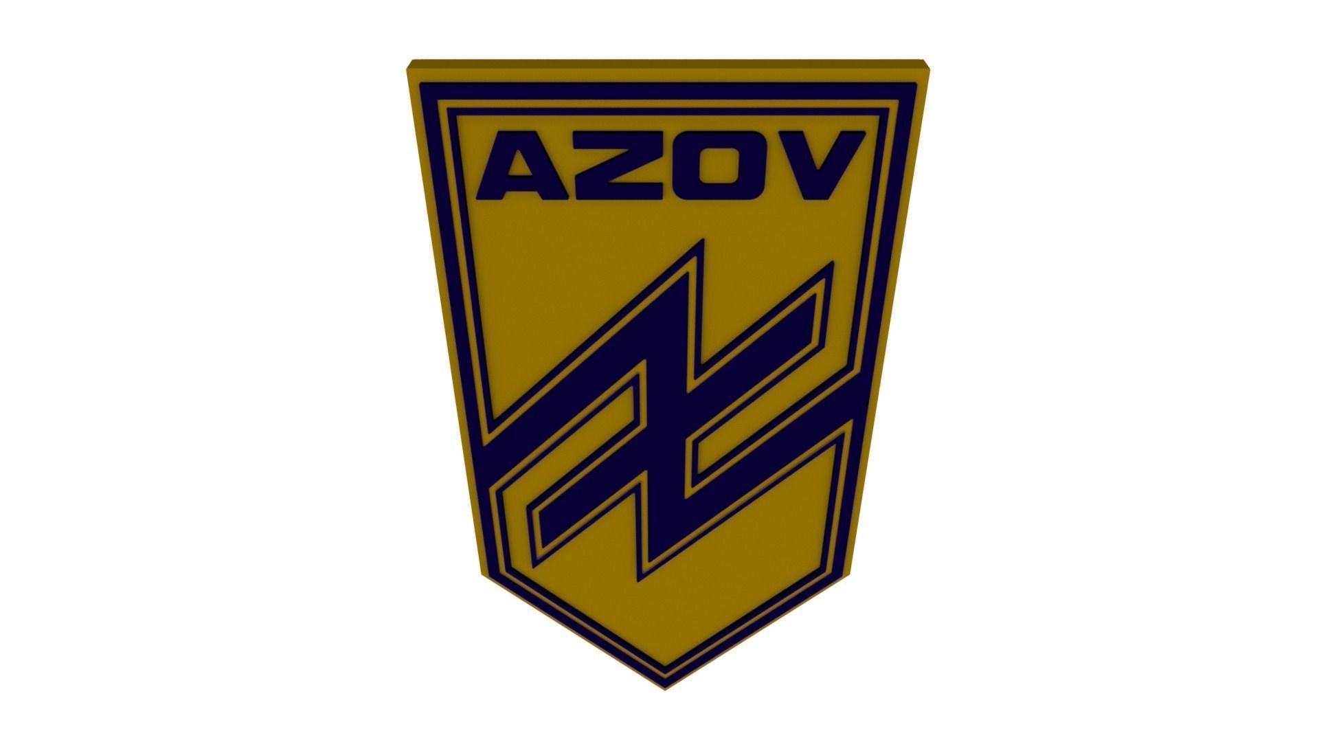 Emblem of the Azov Battalion 3D model 3D printable | CGTrader