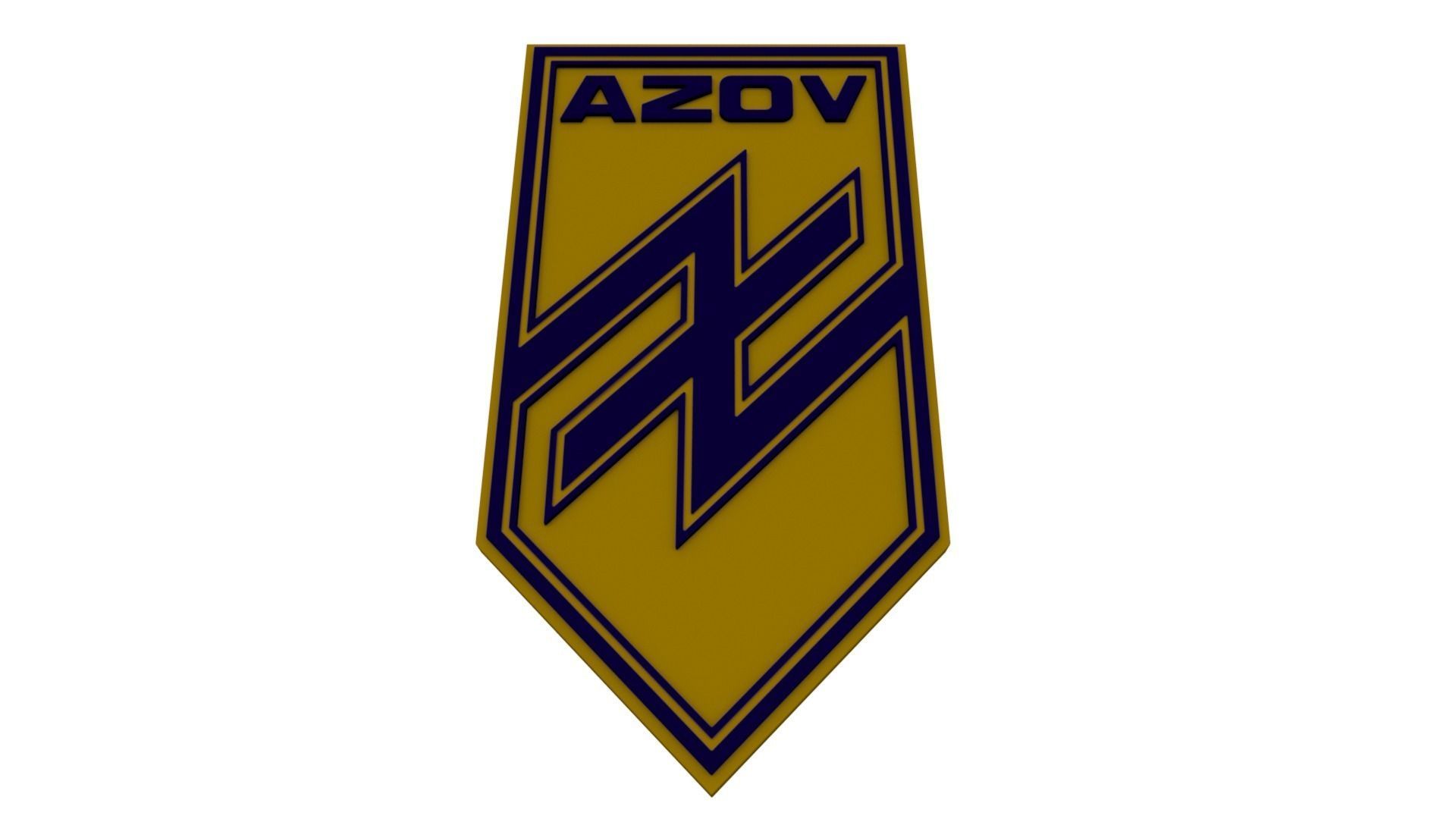 Emblem of the Azov Battalion 3D model 3D printable | CGTrader