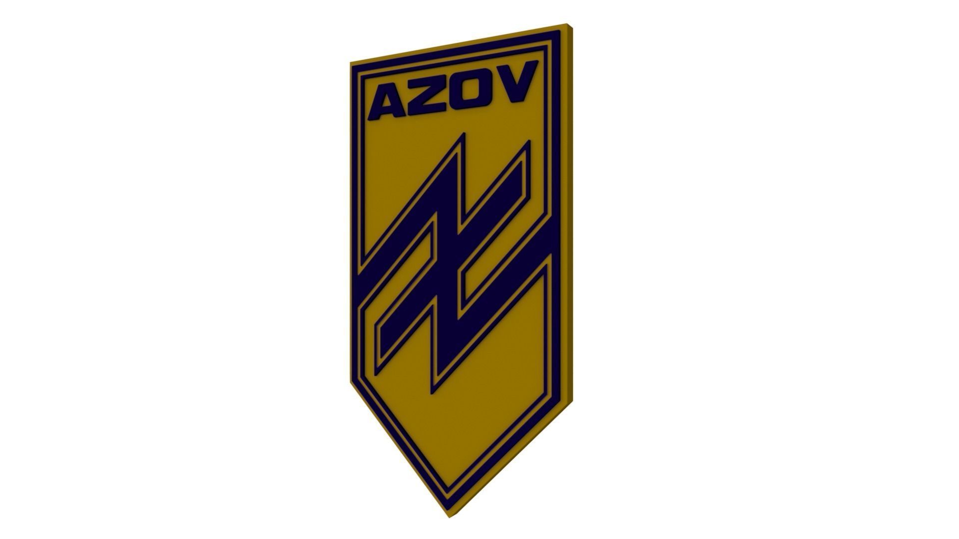 Emblem of the Azov Battalion 3D model 3D printable | CGTrader