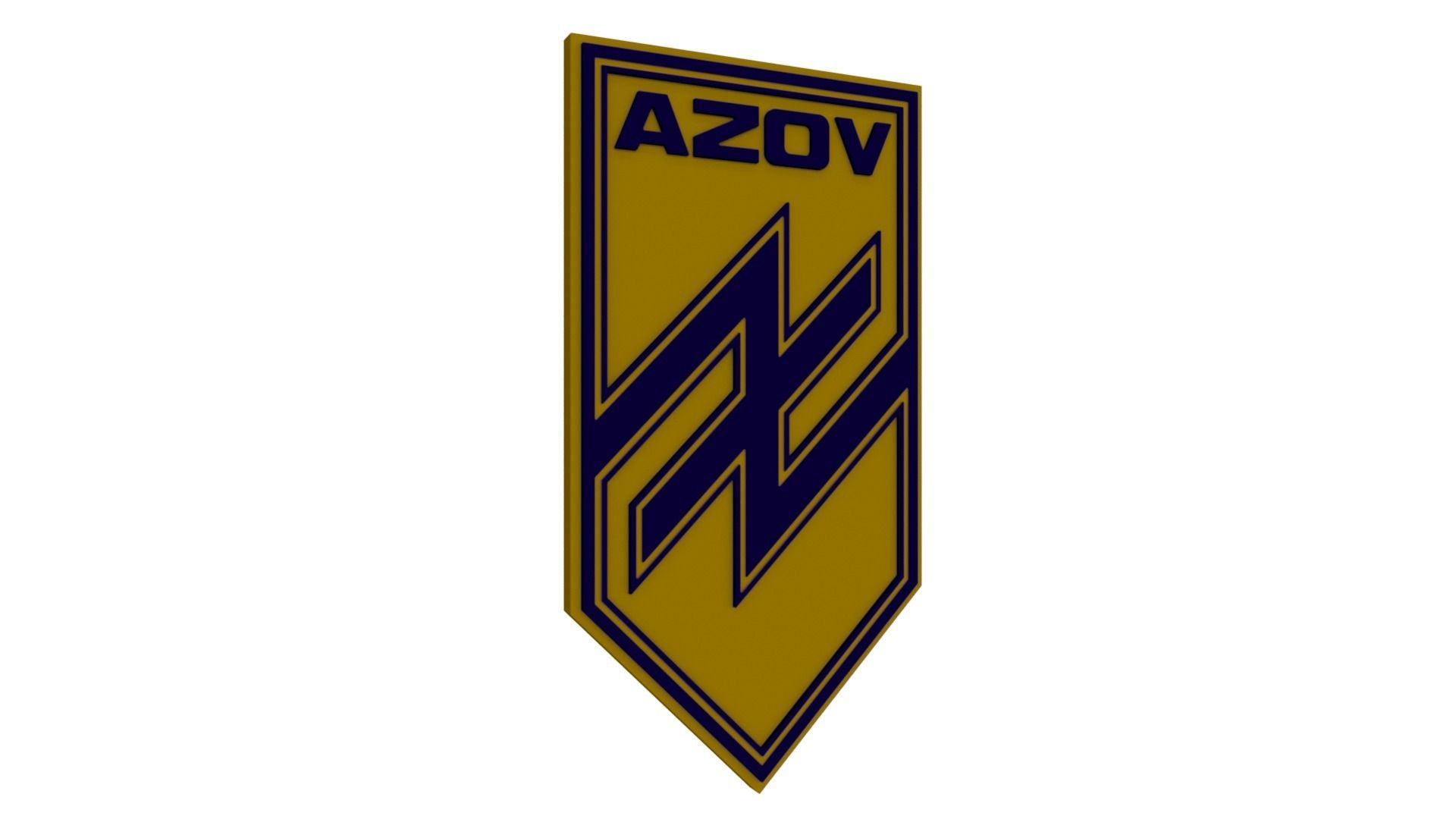 Emblem of the Azov Battalion 3D model 3D printable | CGTrader