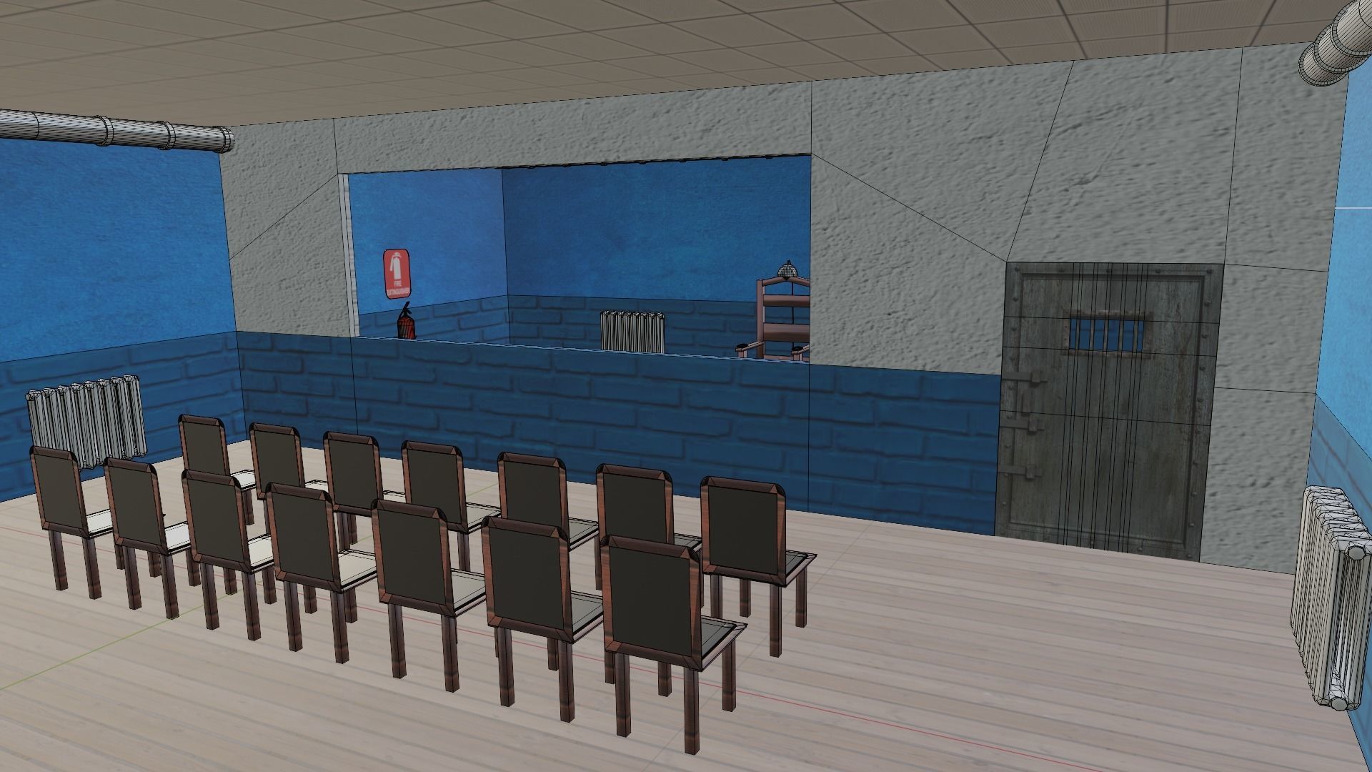 3D model Execution Chamber VR / AR / low-poly | CGTrader