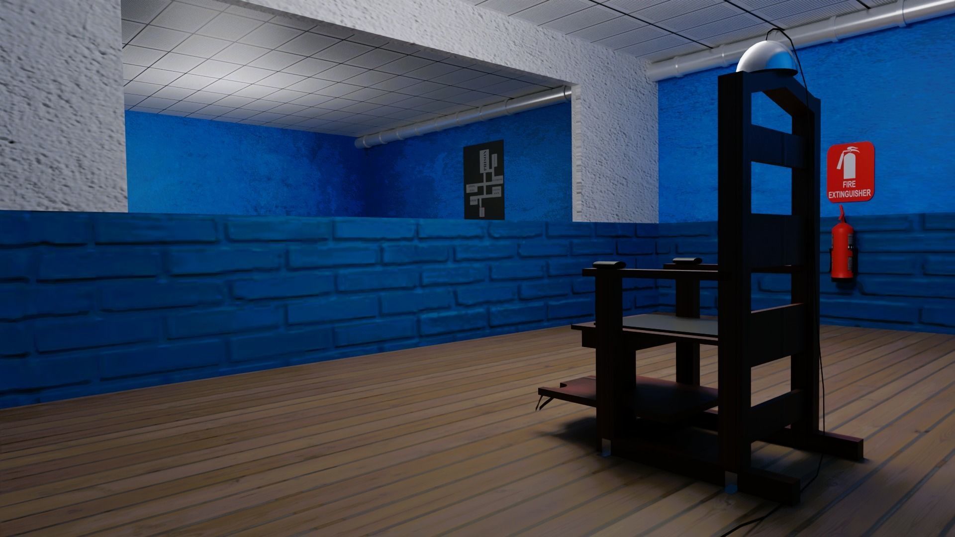 3D model Execution Chamber VR / AR / low-poly | CGTrader