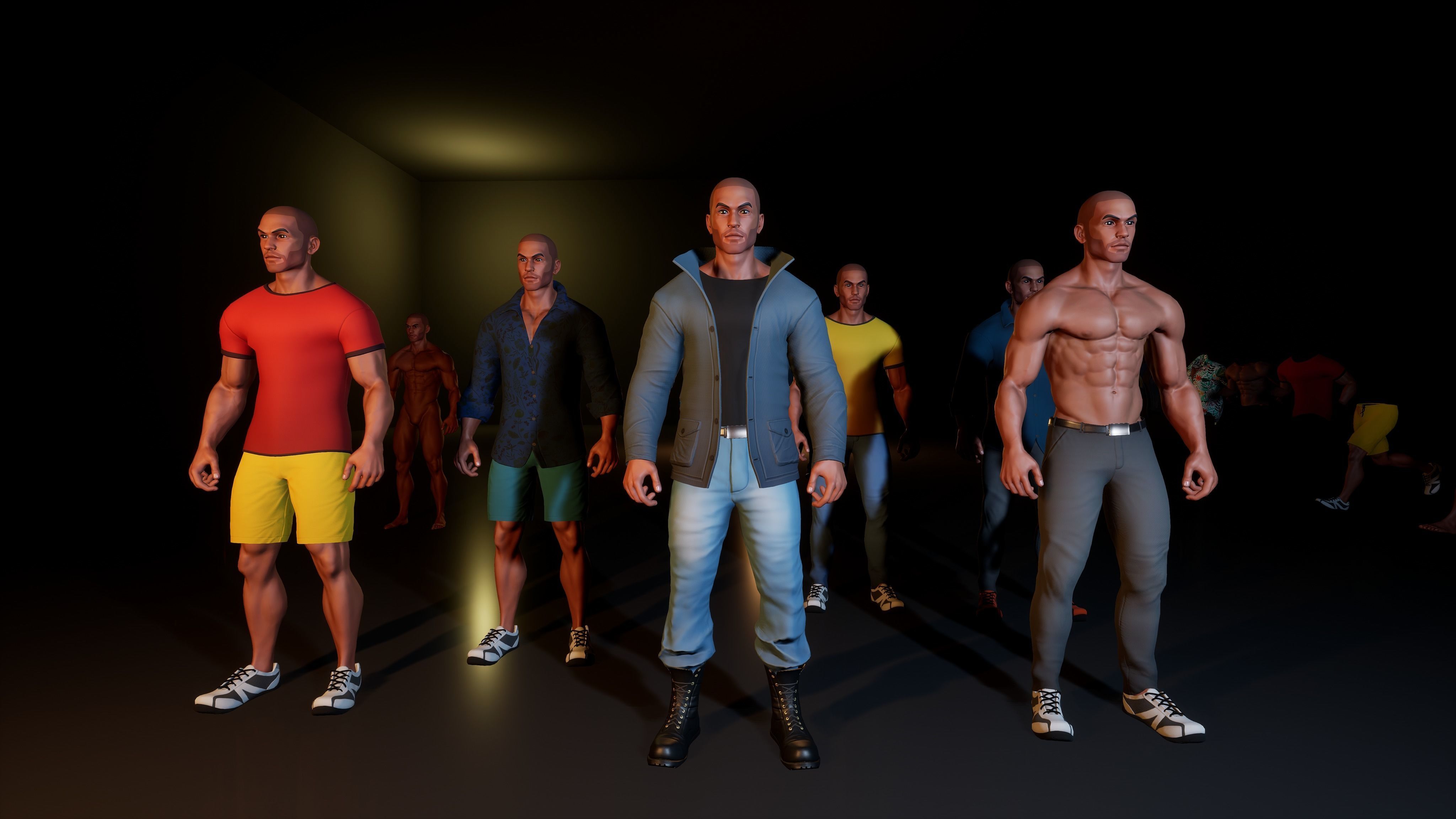 Ue4 Advanced Modular Character Male Integrated To Als System Free Vr