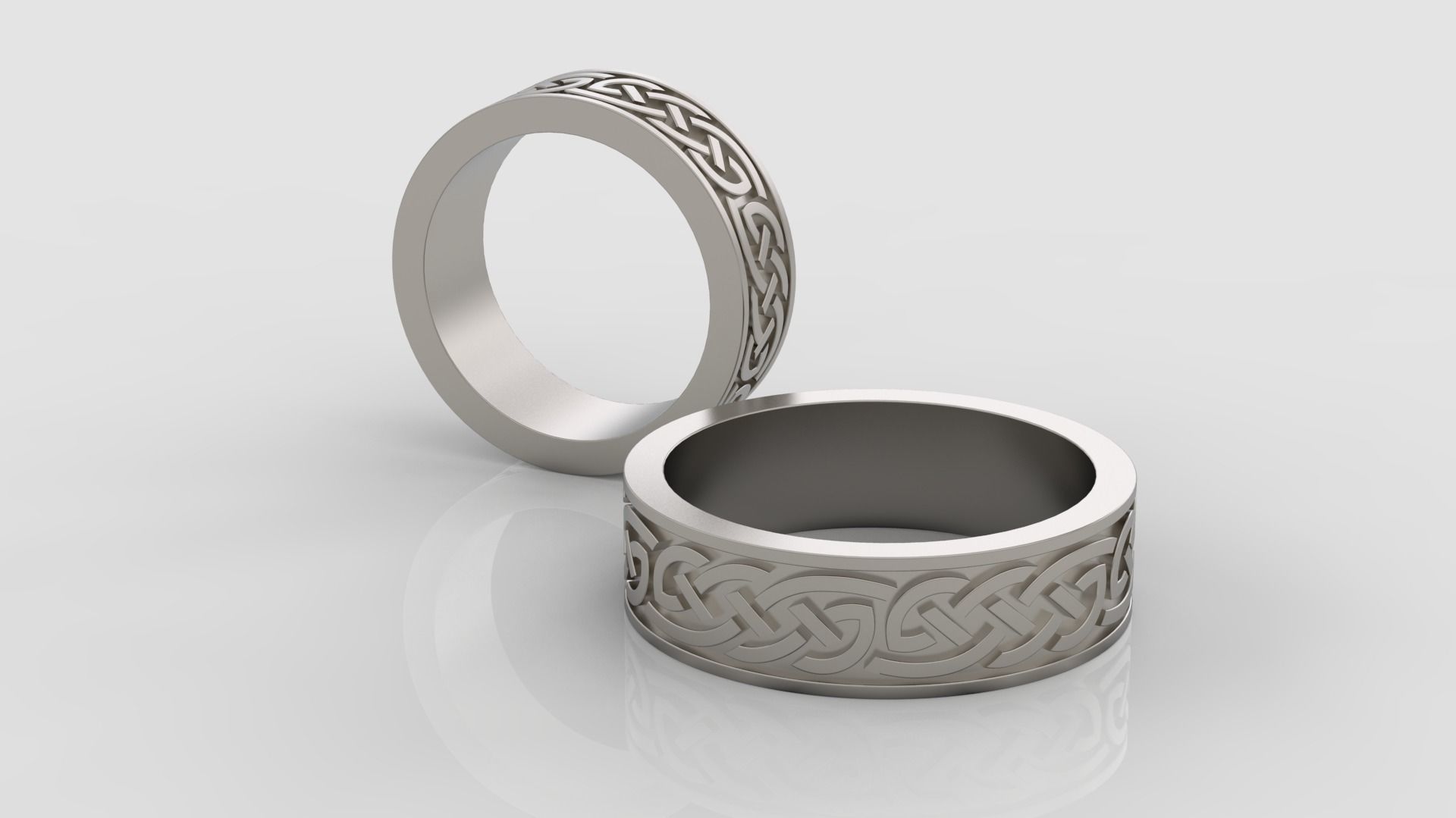 Wedding rings 3d print model A 27 free 3D model 3D printable | CGTrader