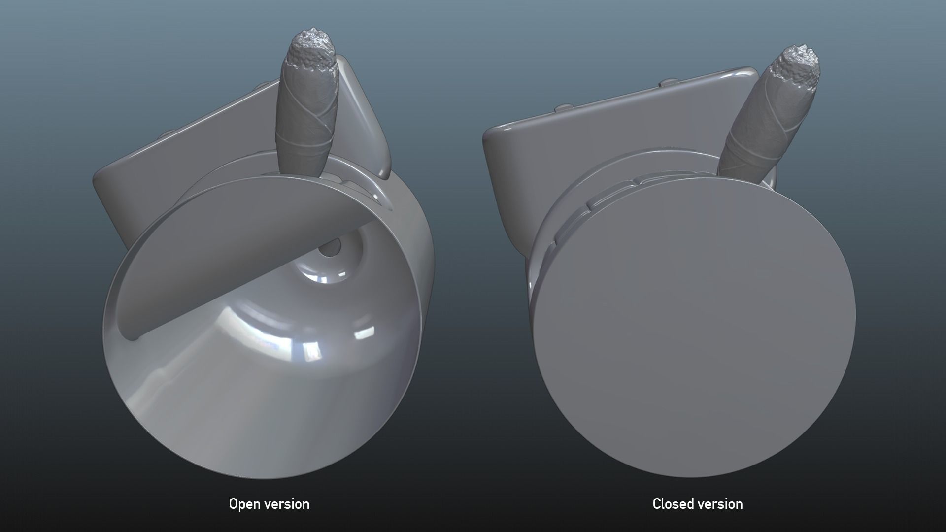 Futurama Benders head with a cigar 3D model 3D printable | CGTrader