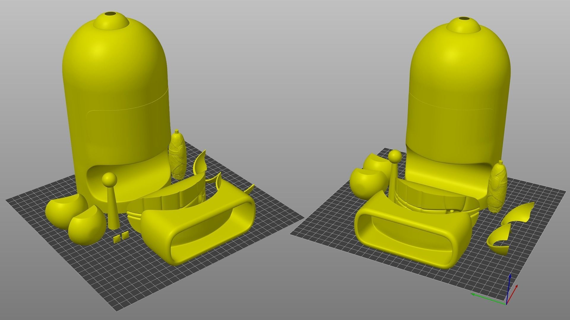 Futurama Benders head with a cigar 3D model 3D printable | CGTrader