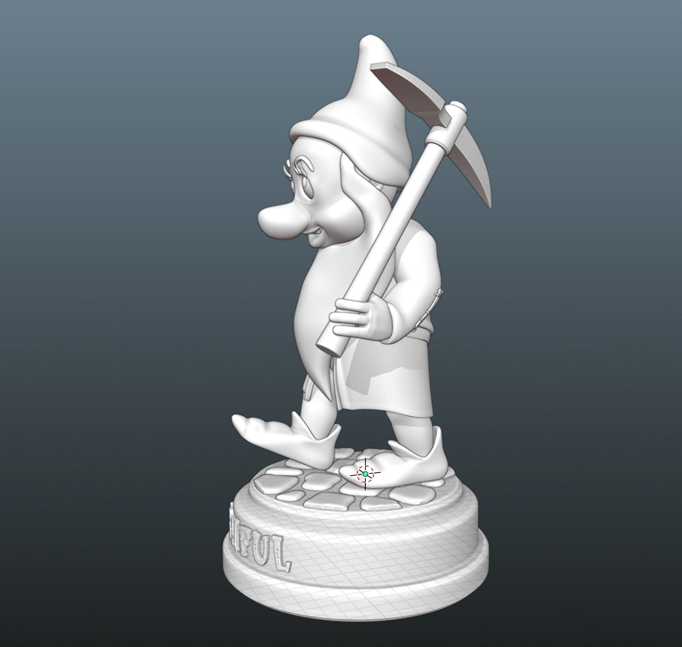 Bashful The Dwarf 3d Model 3d Printable Cgtrader
