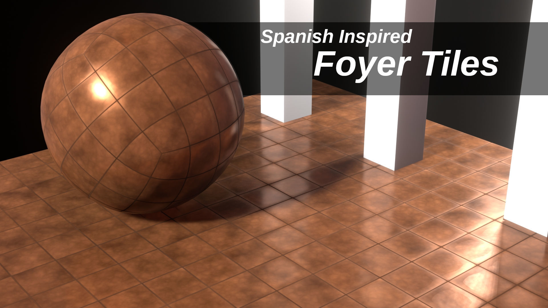 Spanish Inspired Foyer Tiles Texture | CGTrader