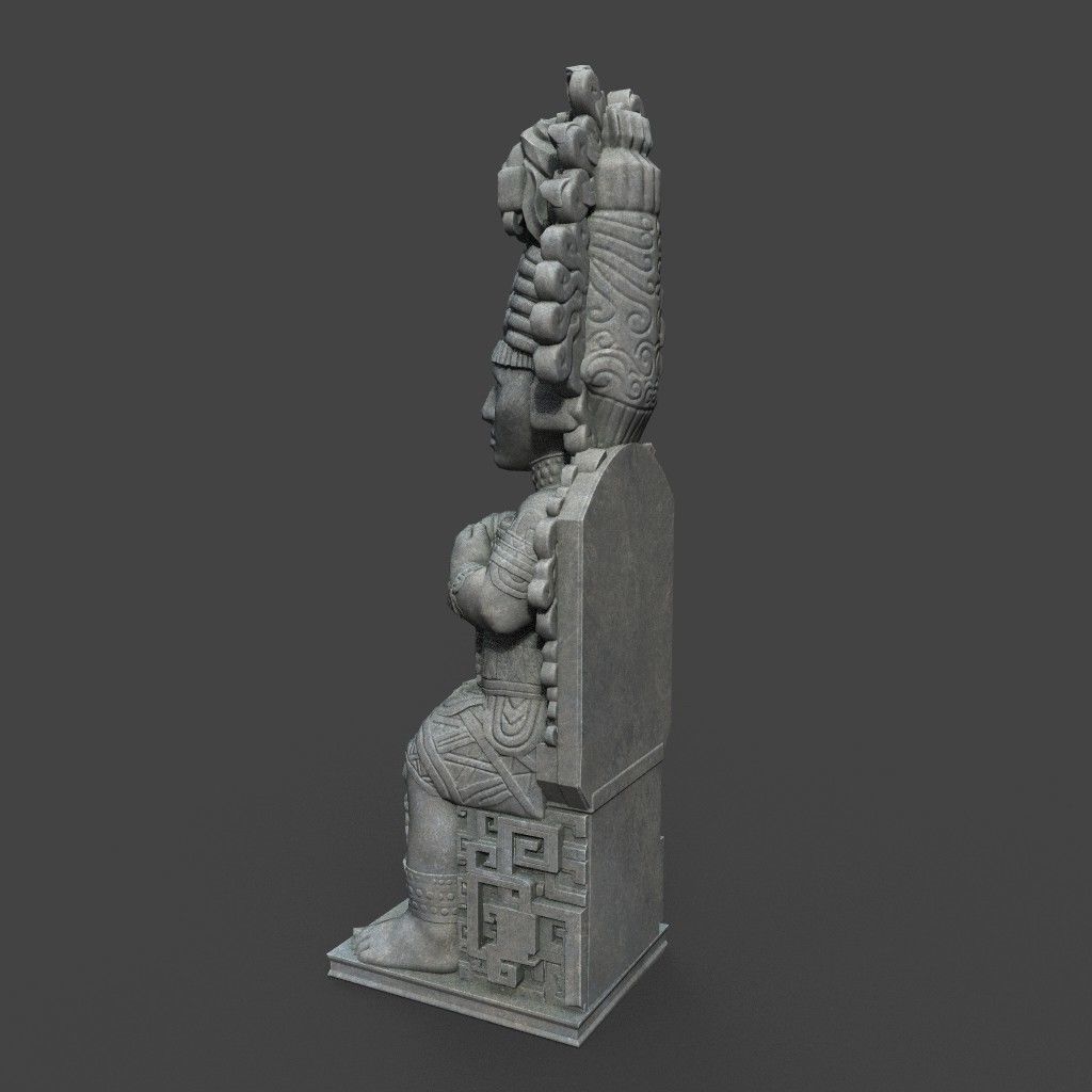 3D model Mayan Inca Aztec Statue 220822 VR / AR / low-poly | CGTrader