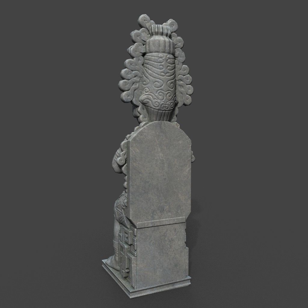 3D model Mayan Inca Aztec Statue 220822 VR / AR / low-poly | CGTrader
