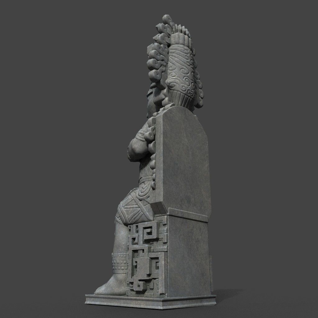 3D model Mayan Inca Aztec Statue 220822 VR / AR / low-poly | CGTrader