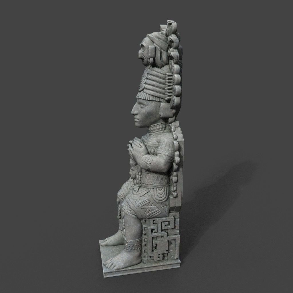 3D model Mayan Inca Aztec Statue 220822 VR / AR / low-poly | CGTrader