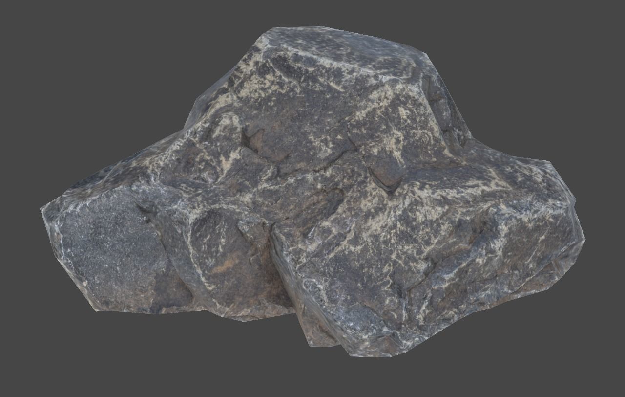 3D model Chunky Basalt - 8K Textures - 7 Mesh Resolutions VR / AR / low ...