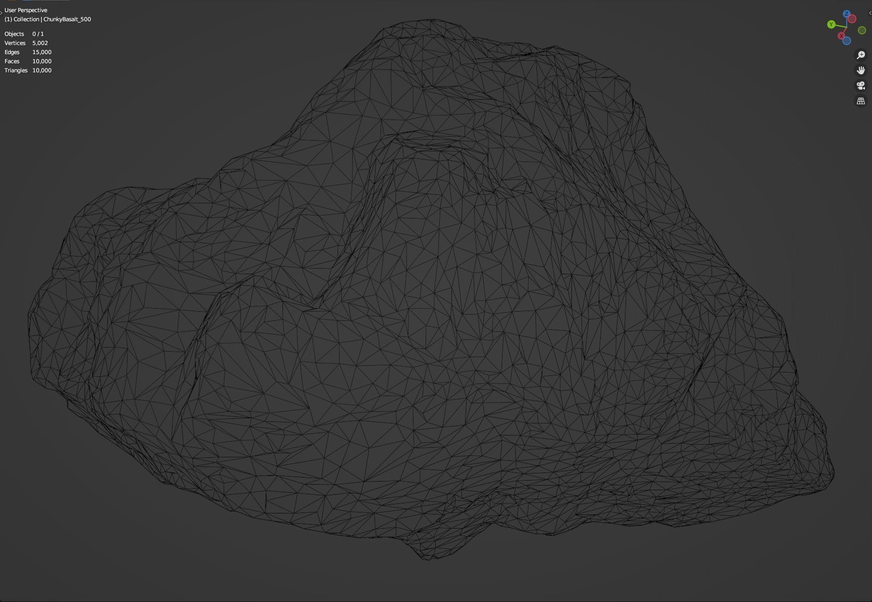 3D model Chunky Basalt - 8K Textures - 7 Mesh Resolutions VR / AR / low ...