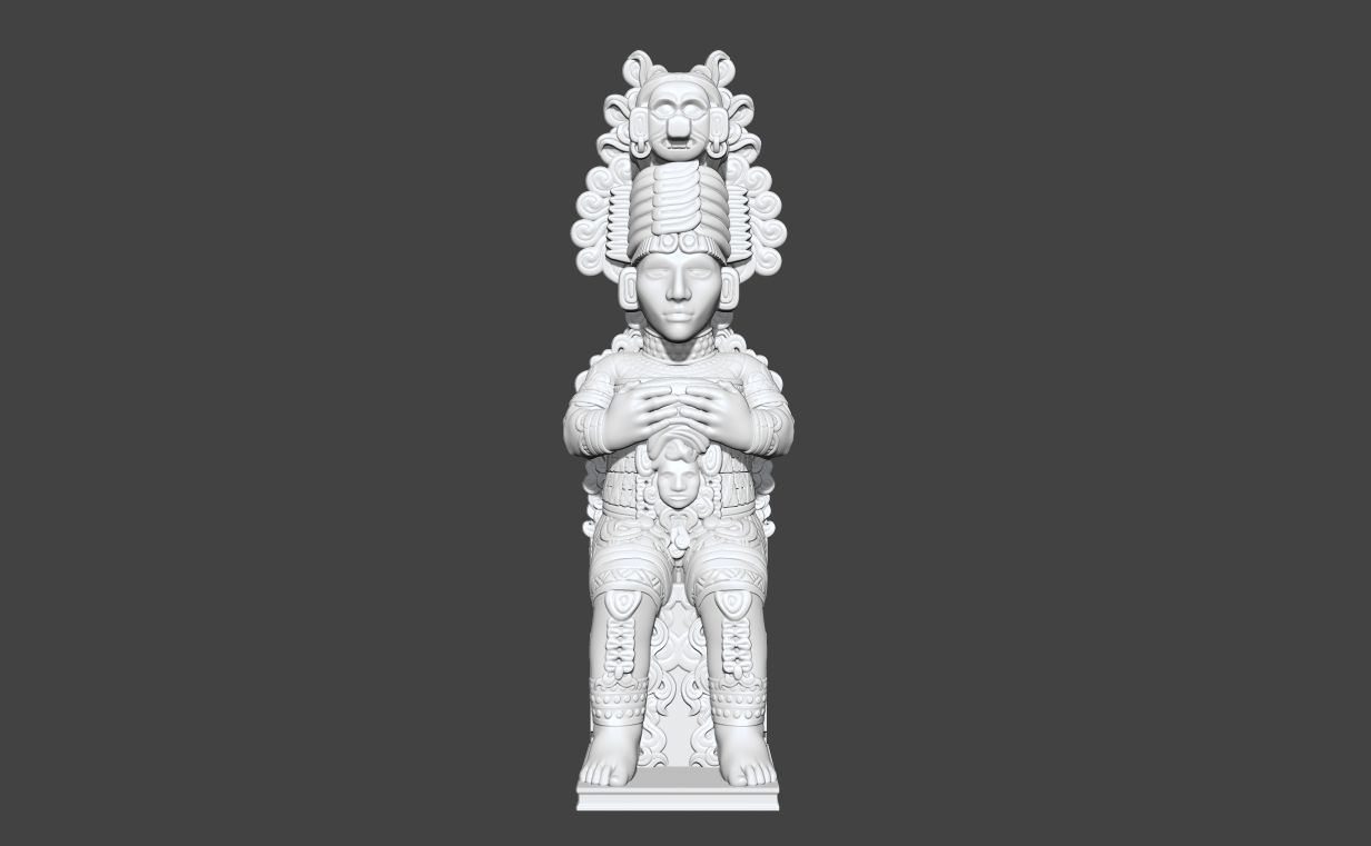 Mayan Inca Aztec Statue 220825 3D model 3D printable | CGTrader