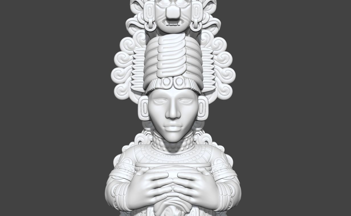 Mayan Inca Aztec Statue 220825 3D model 3D printable | CGTrader