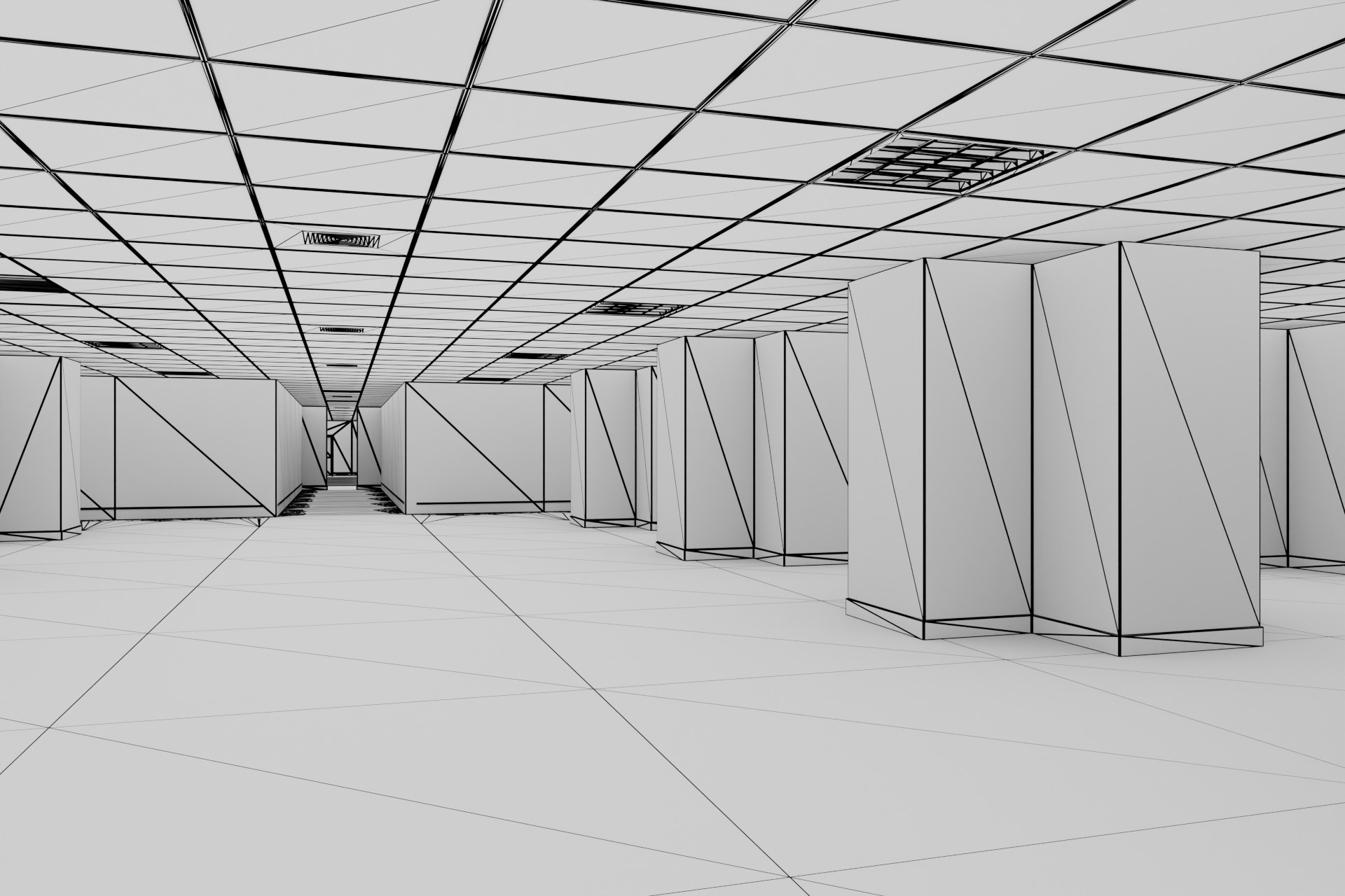 3D model The Backrooms maze VR / AR / low-poly | CGTrader