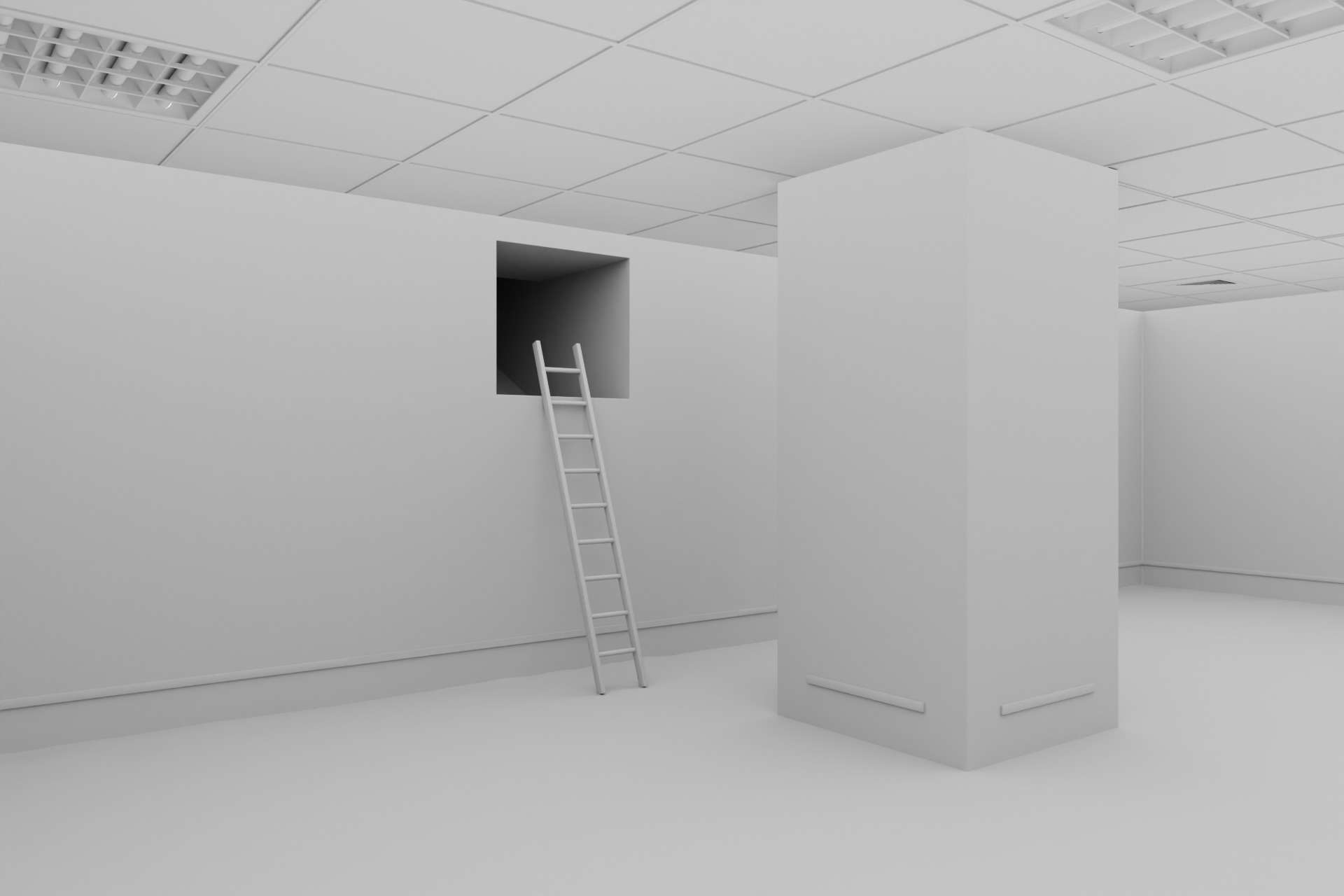 3D model The Backrooms maze VR / AR / low-poly | CGTrader