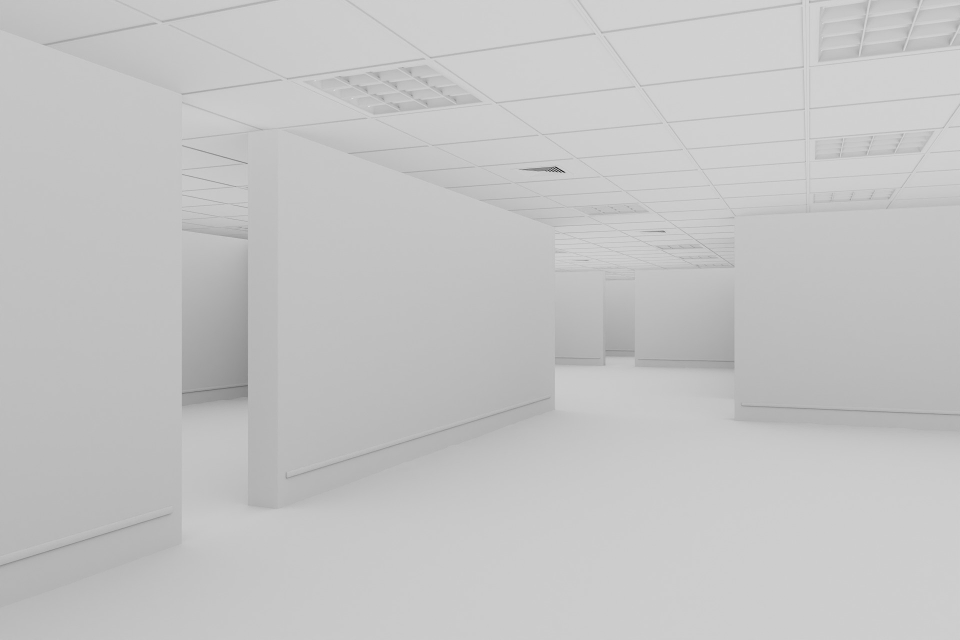 3D model The Backrooms maze VR / AR / low-poly | CGTrader