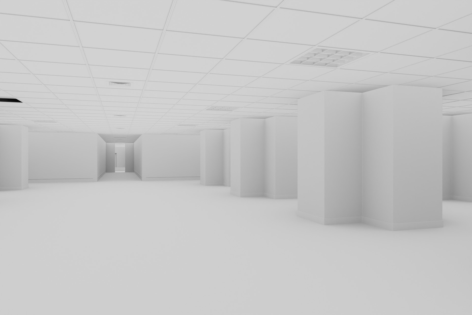3D model The Backrooms maze VR / AR / low-poly | CGTrader