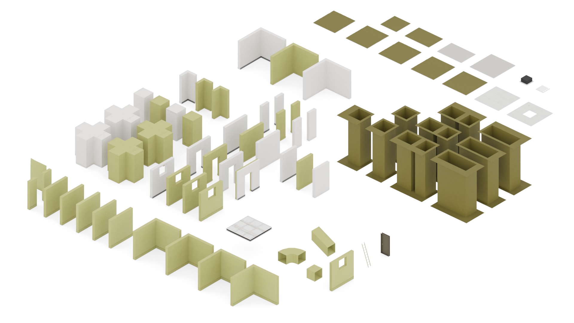3D model The Backrooms maze VR / AR / low-poly | CGTrader