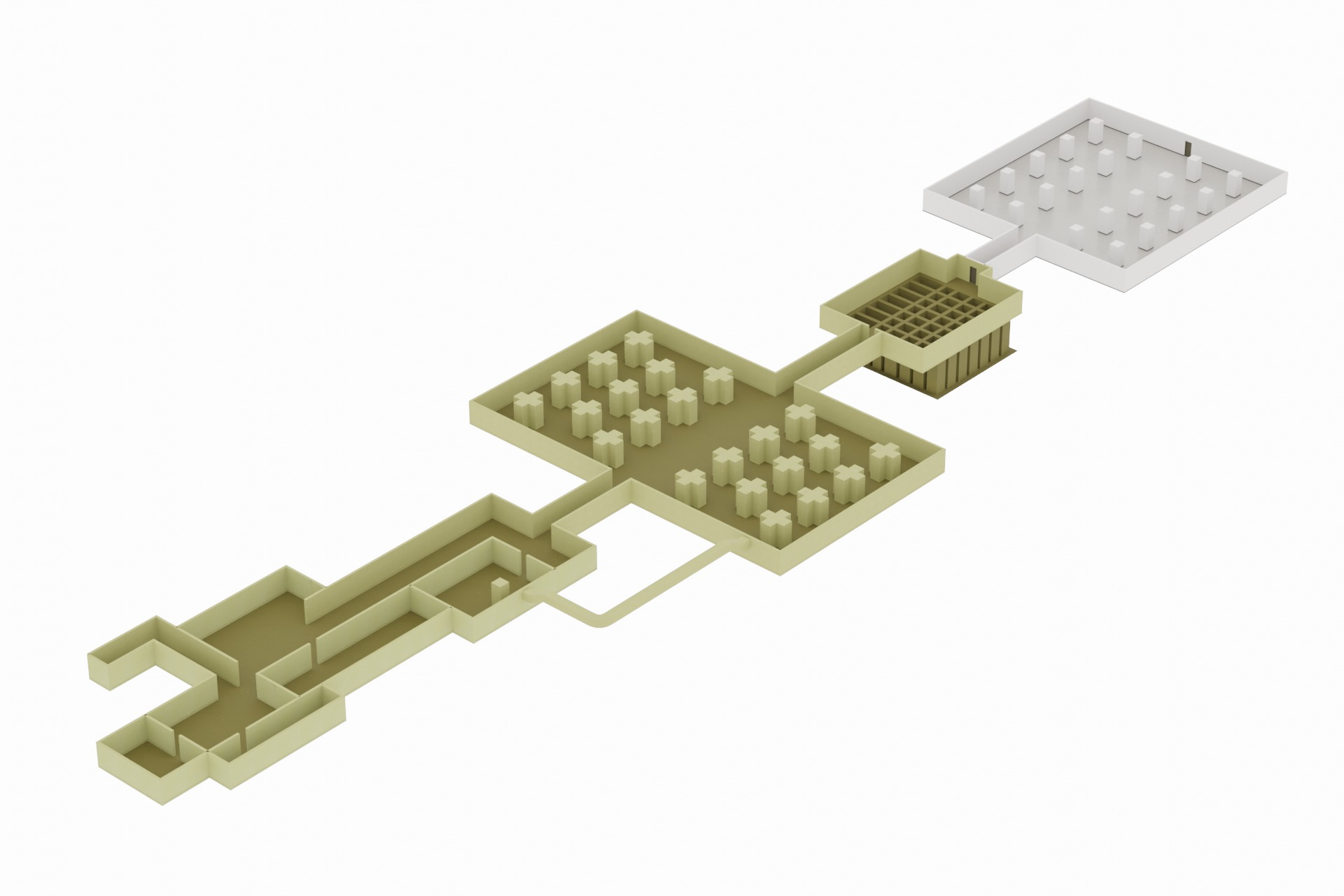 3D model The Backrooms maze VR / AR / low-poly | CGTrader