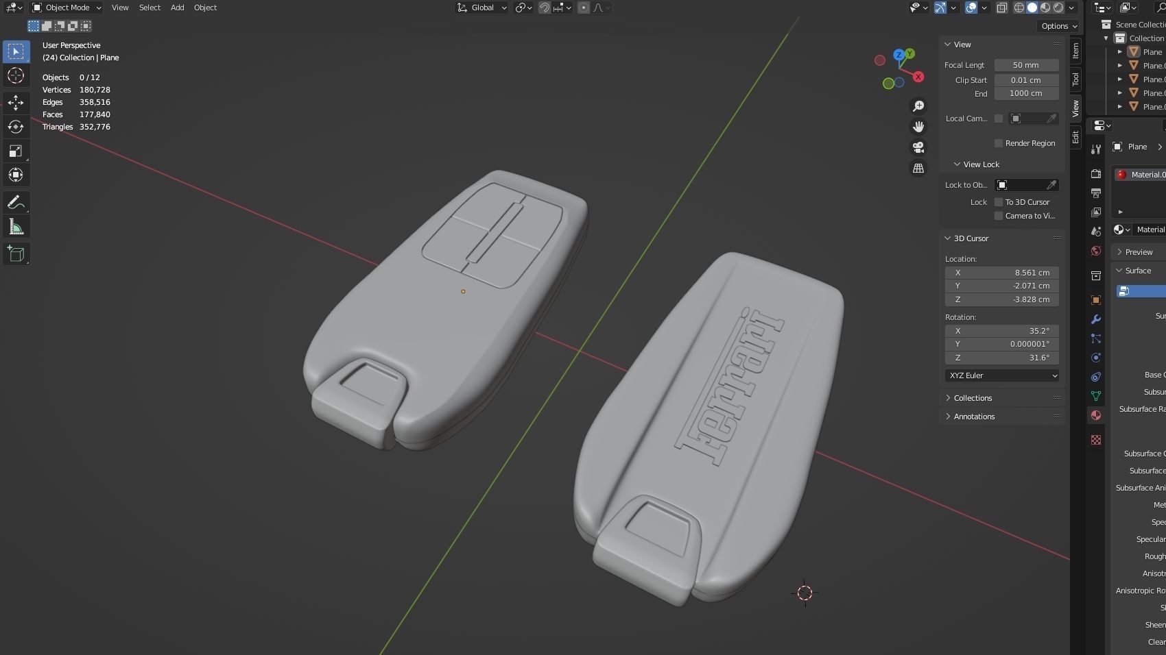 CAR KEY 03 3D model | CGTrader