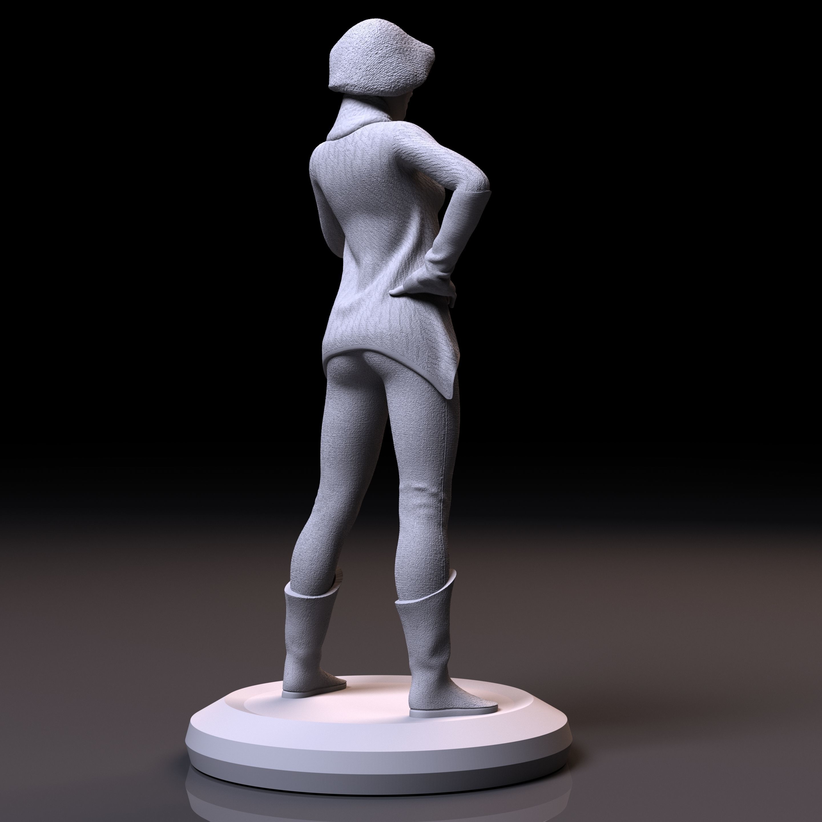 Winter Girl 3D model 3D printable | CGTrader