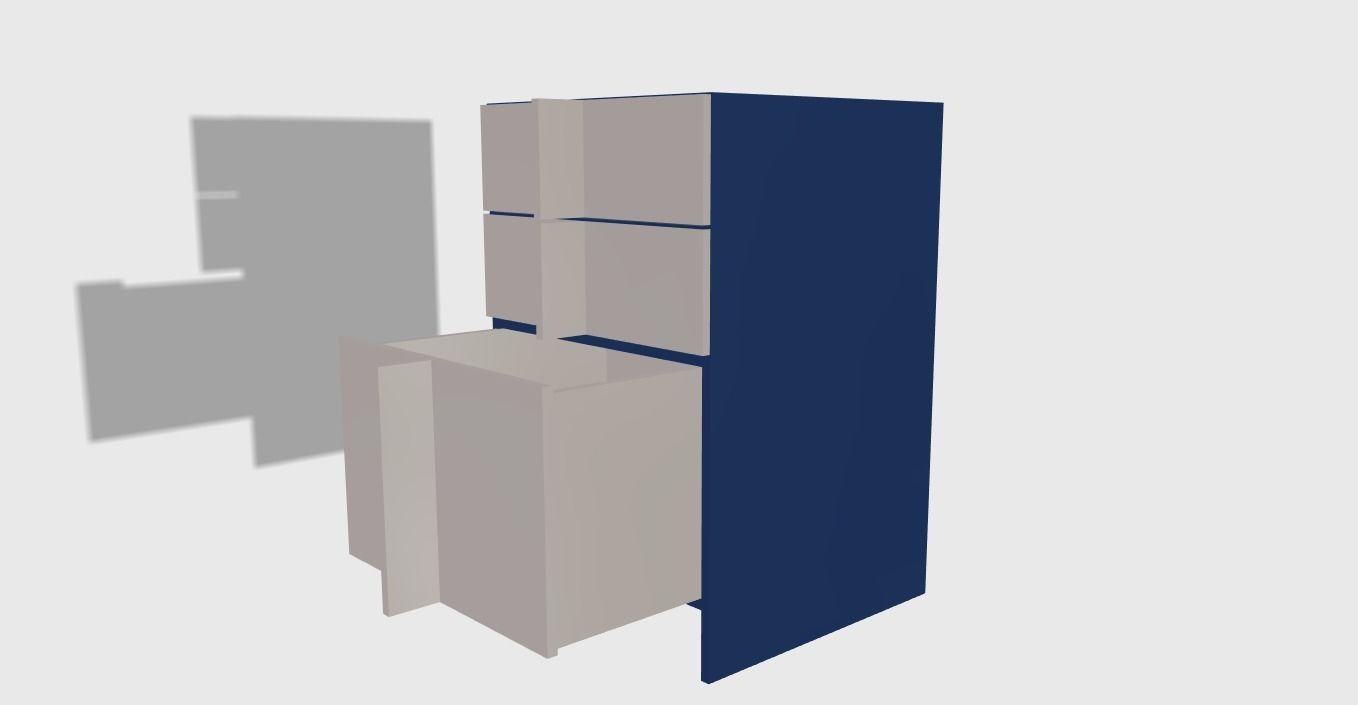 Drawers box easy printable 3D model 3D printable | CGTrader