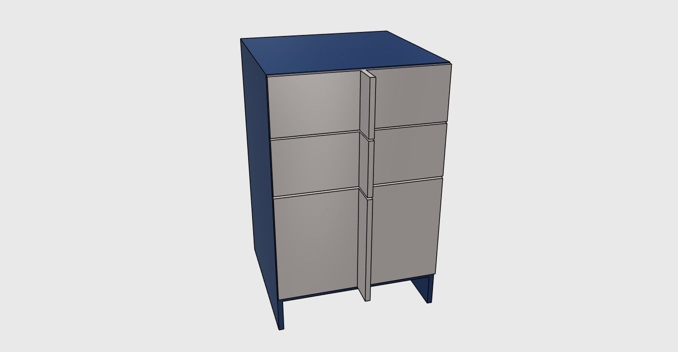Drawers box easy printable 3D model 3D printable | CGTrader