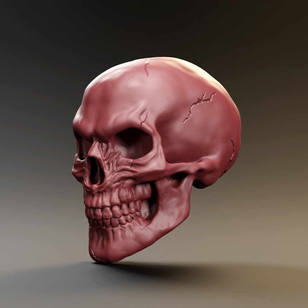 Evil skull 3D model 3D printable | CGTrader