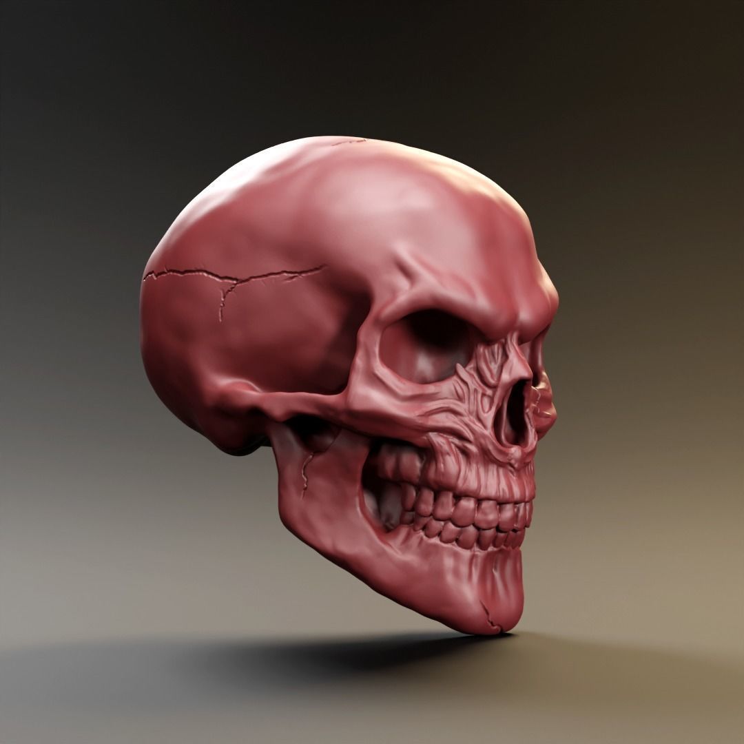 Evil skull 3D model 3D printable | CGTrader