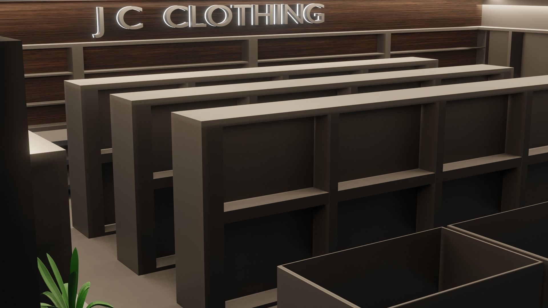 3D model Low poly clothing shop interior VR / AR / low-poly | CGTrader