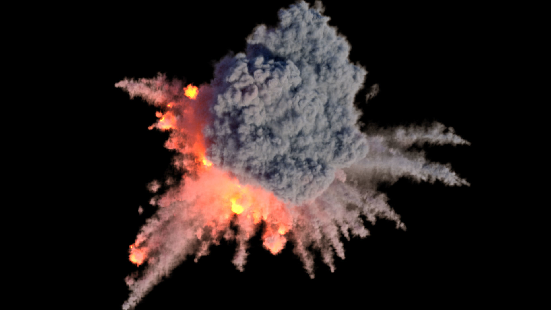 Explosion 01 VDB Animated Sequence 3D model animated | CGTrader