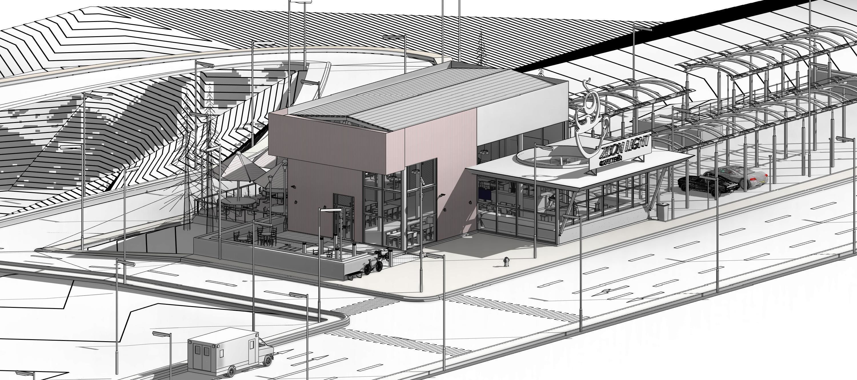 Cafeteria Native Revit Model free 3D model | CGTrader