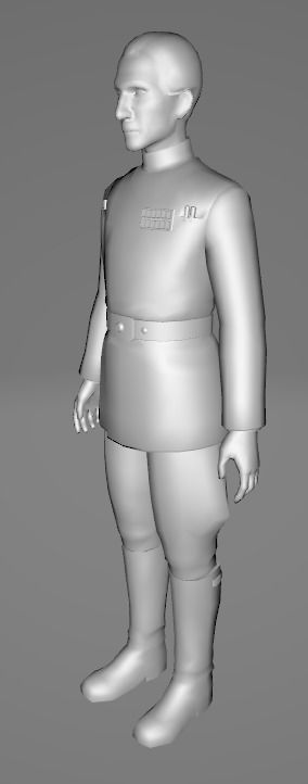 3D model STAR WARS Grand Moff Tarkin - Low Poly Game - FBX MODEL VR ...