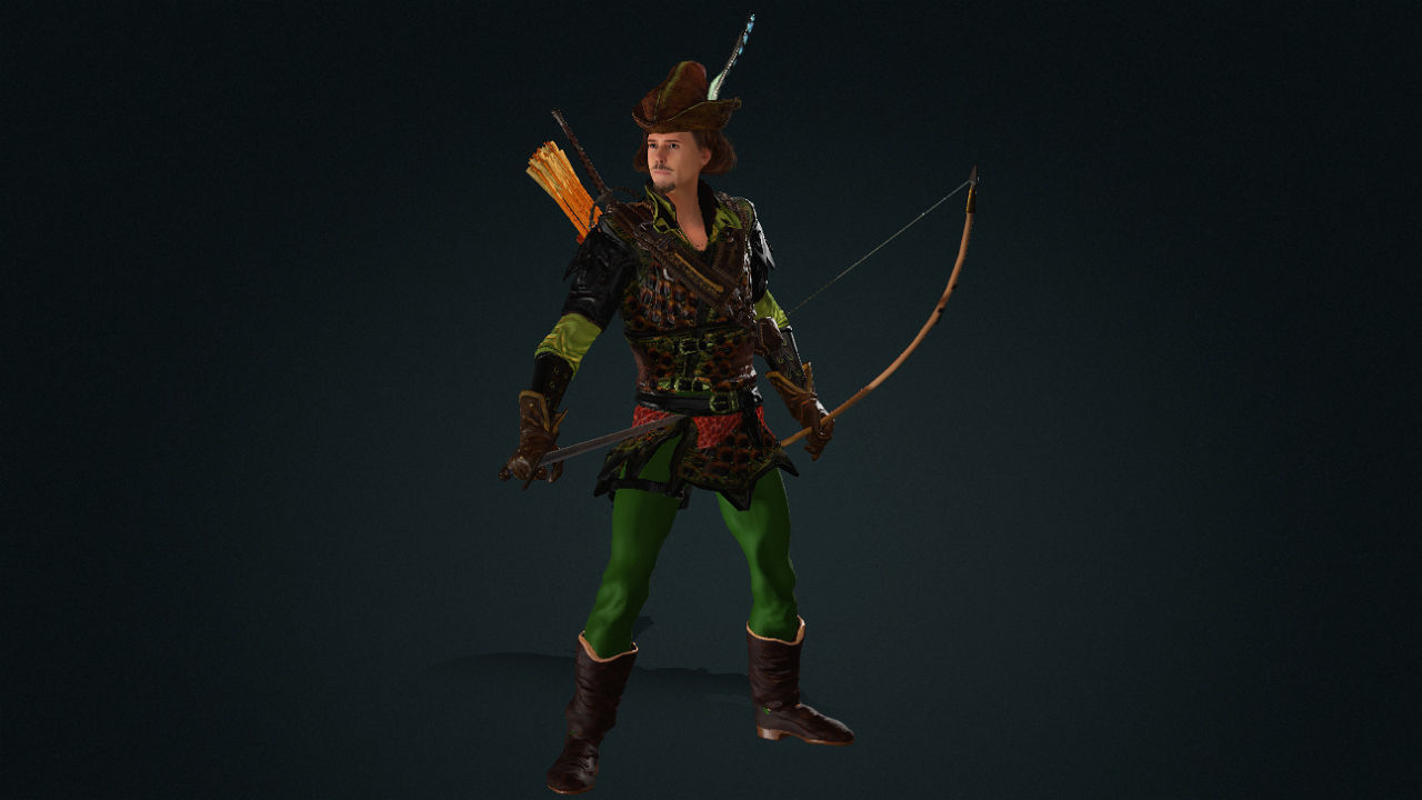 Robin Hood High quality full Rigged and Animated 3D model 3D model ...