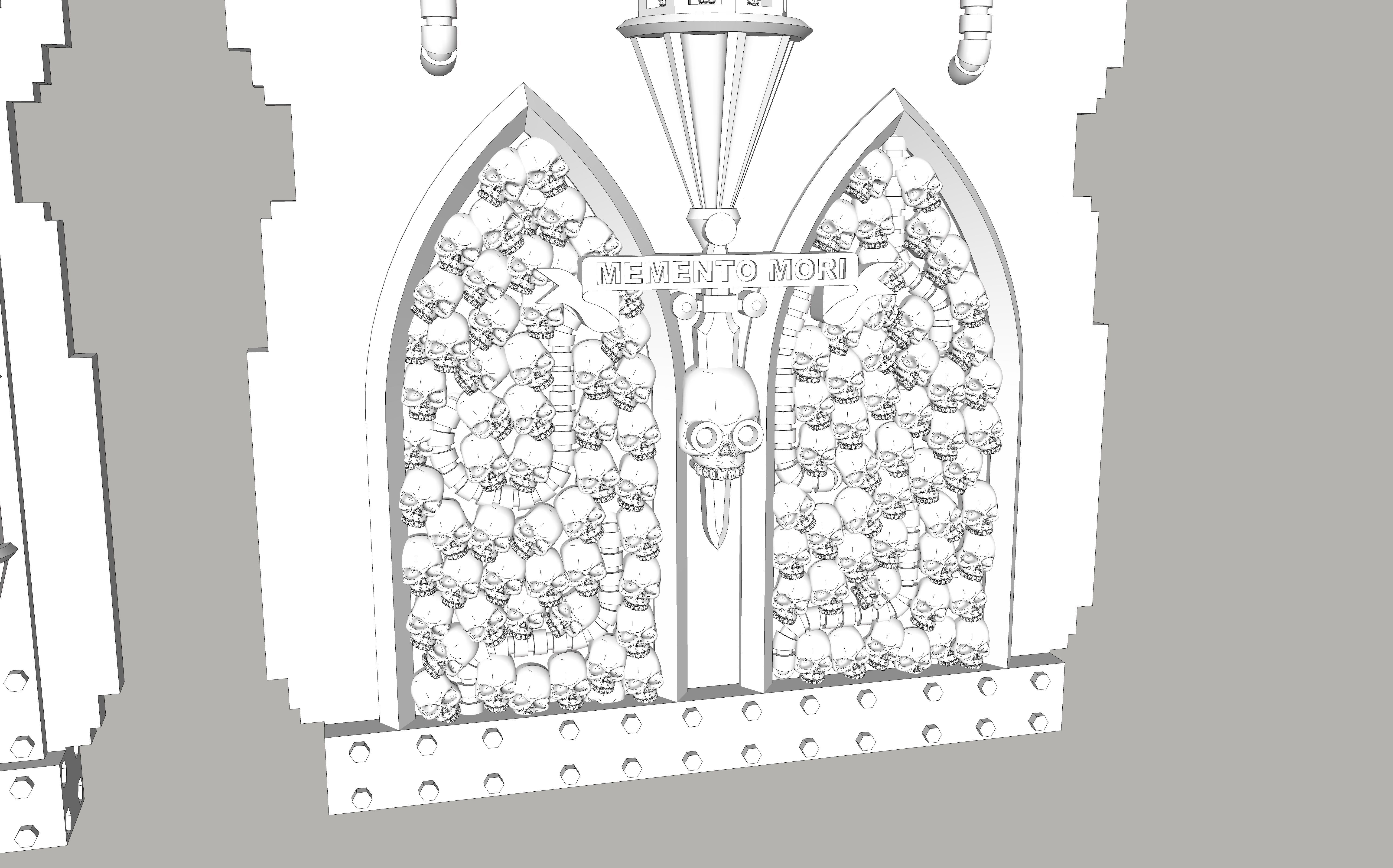 Space Fascist Cathedral City Modular Terrain Kit 3D model 3D printable ...