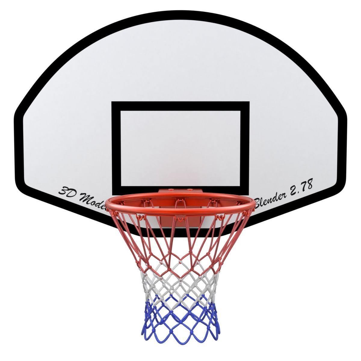 Basketball Rim With Backboard 3D model | CGTrader