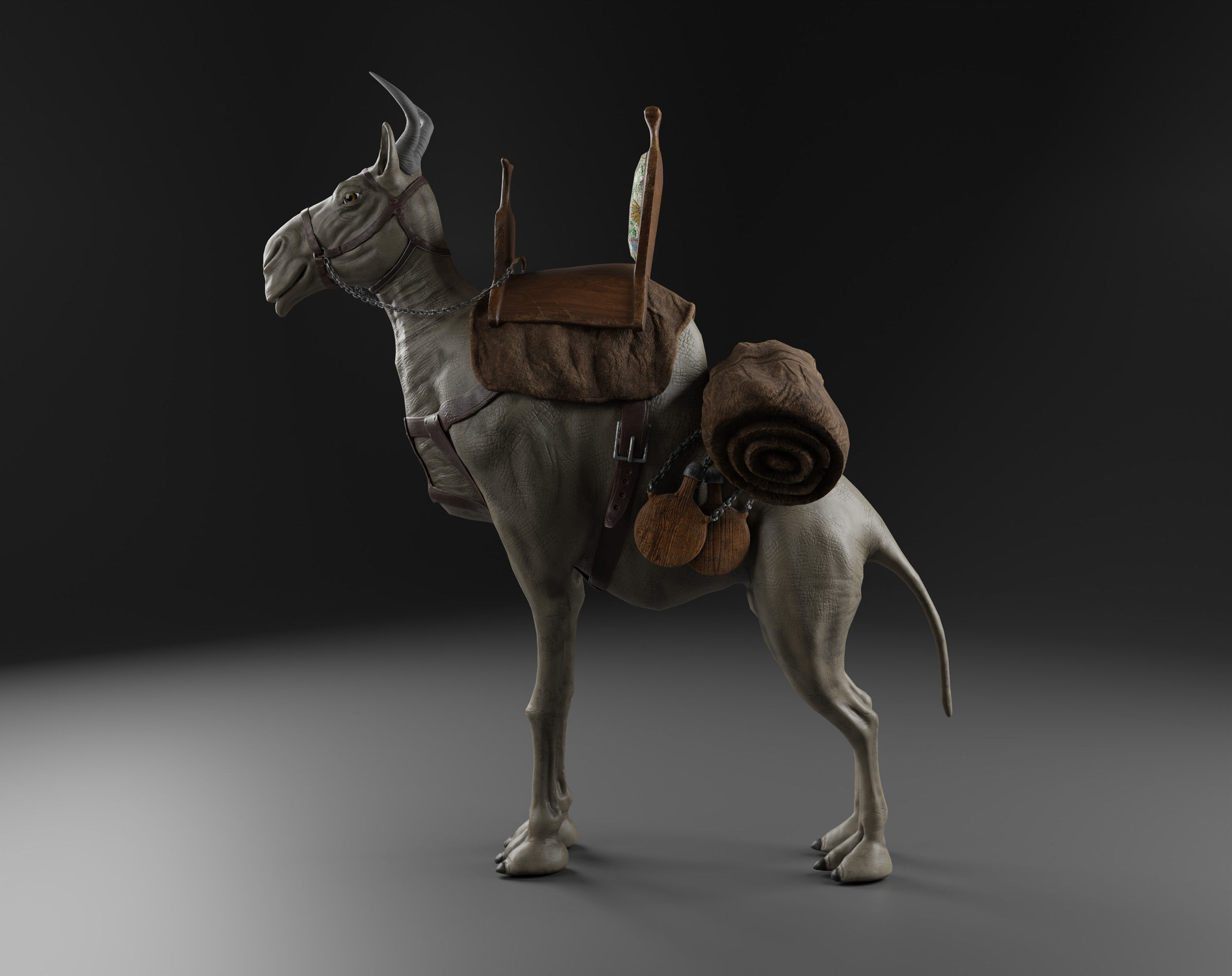 3D model The Tiaman donkey VR / AR / low-poly | CGTrader