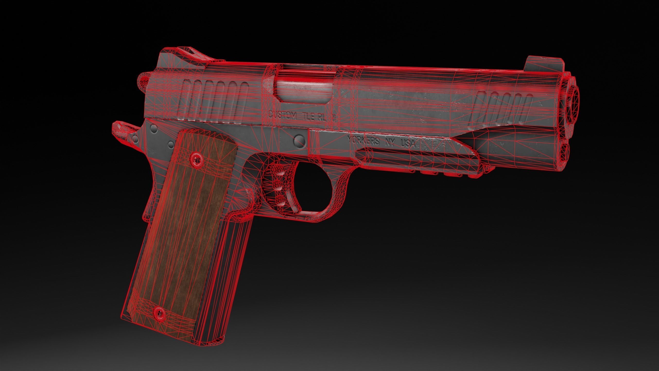 3D model M1911 pistol VR / AR / low-poly | CGTrader