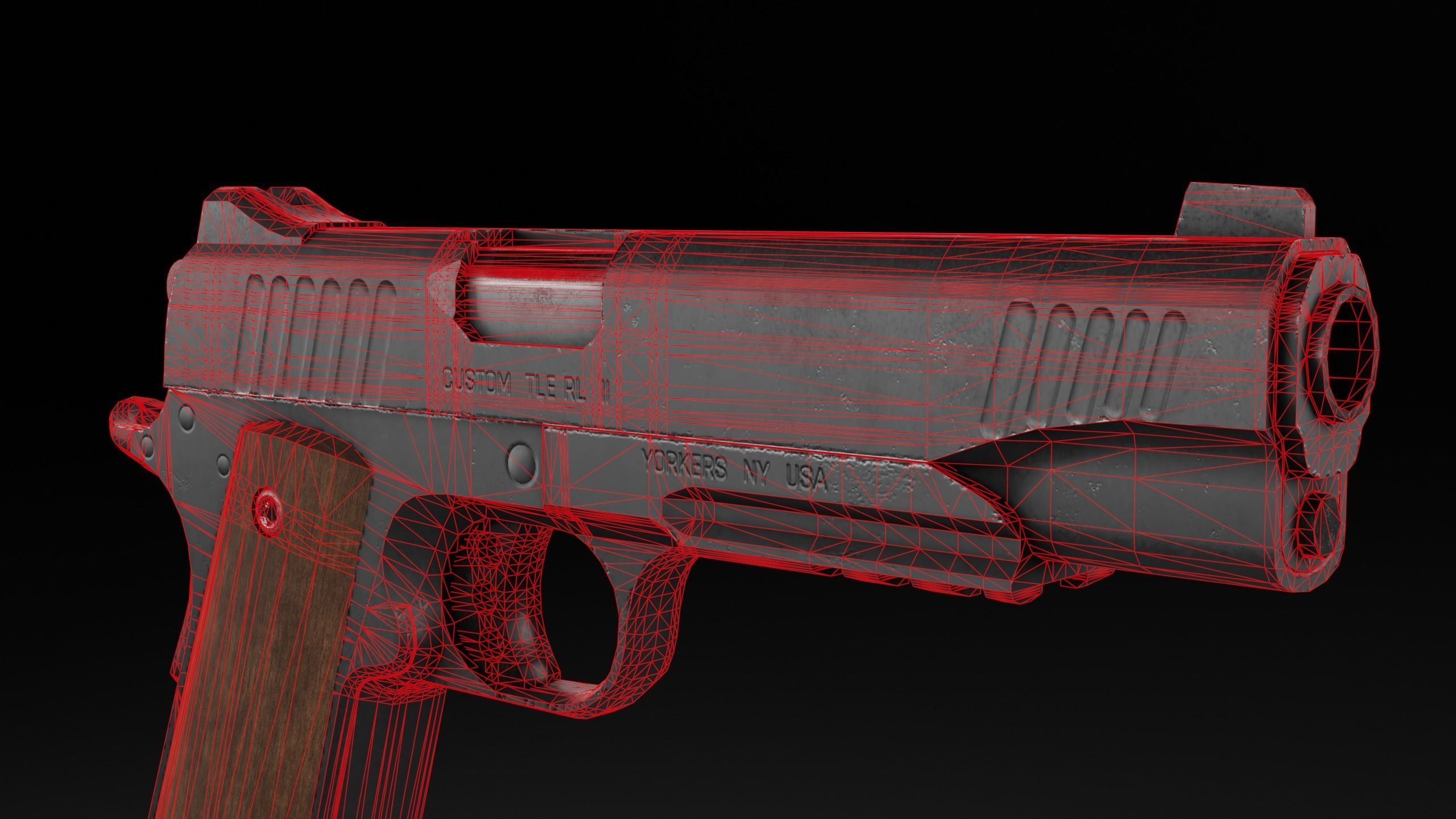 3D model M1911 pistol VR / AR / low-poly | CGTrader