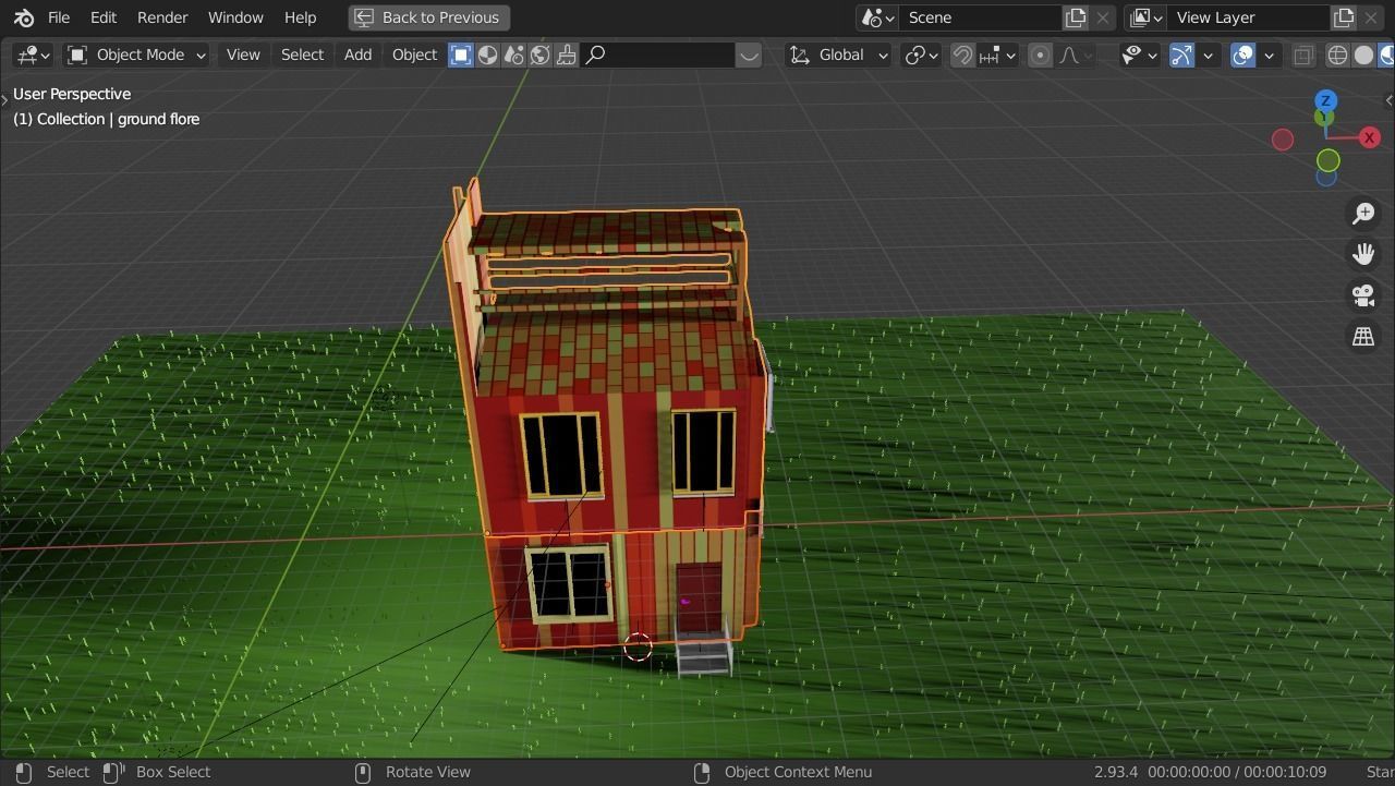 3D model houzz house VR / AR / low-poly | CGTrader