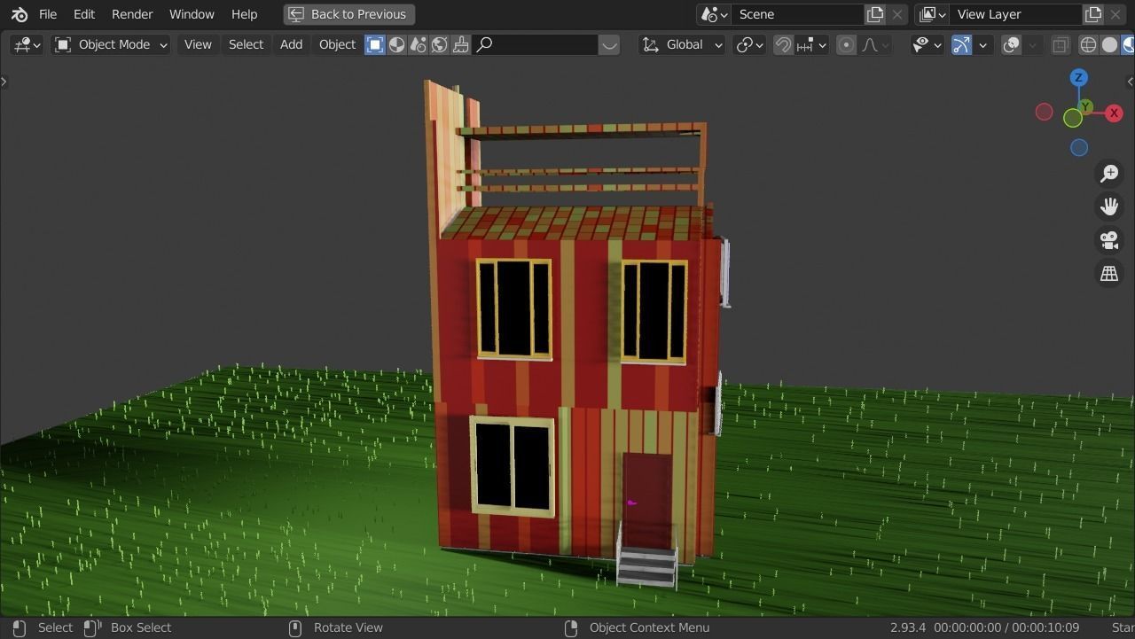 3D model houzz house VR / AR / low-poly | CGTrader
