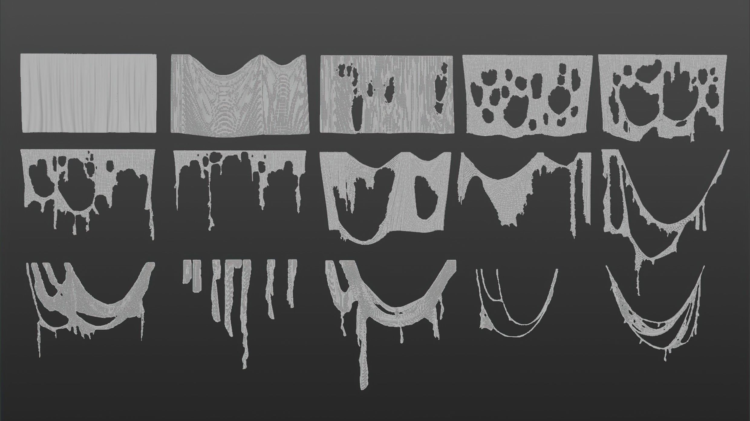 Torn rags 1 3D model | CGTrader