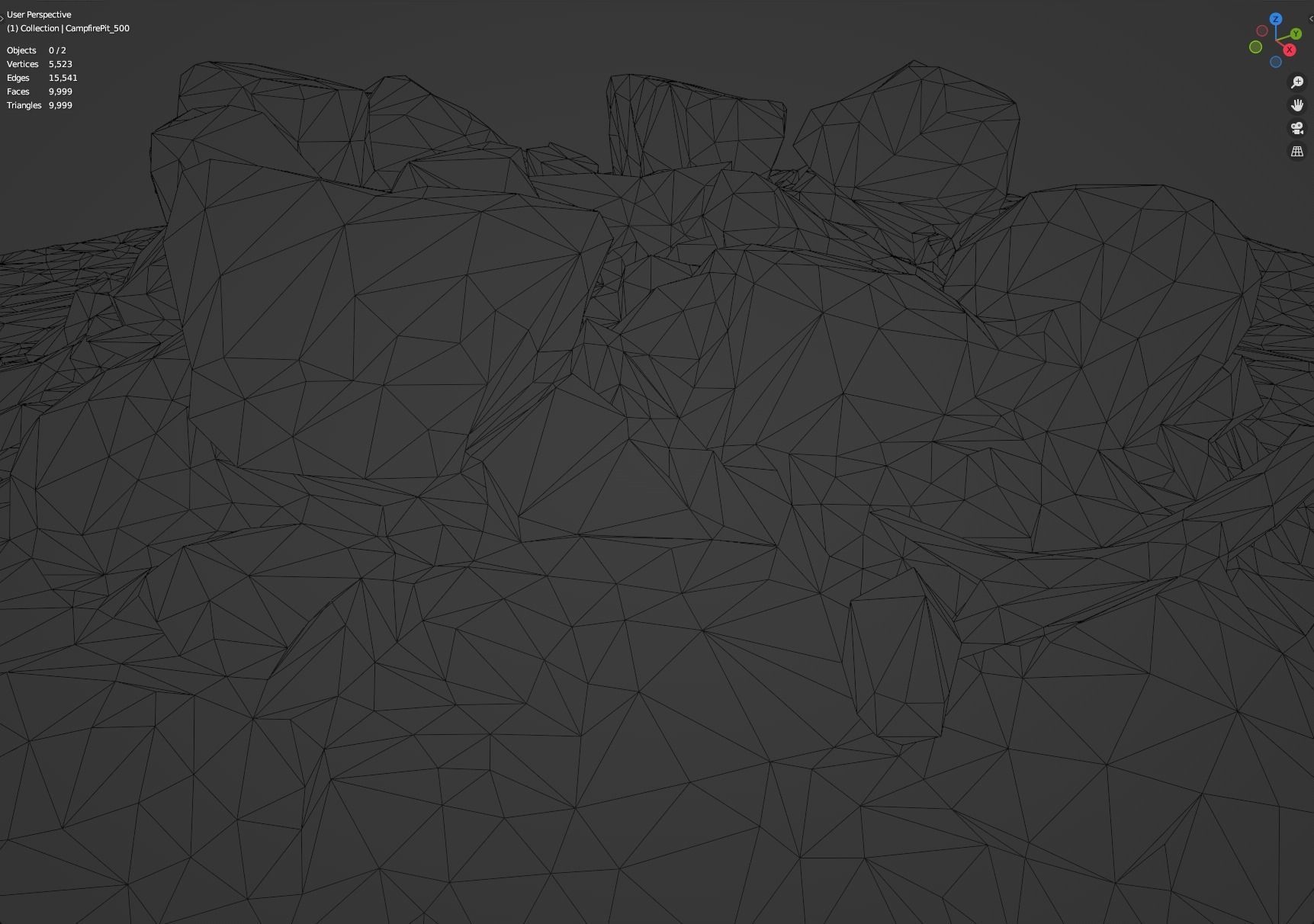 Campfire Pit - 8K Textures - 7 Mesh Resolutions 3D model | CGTrader