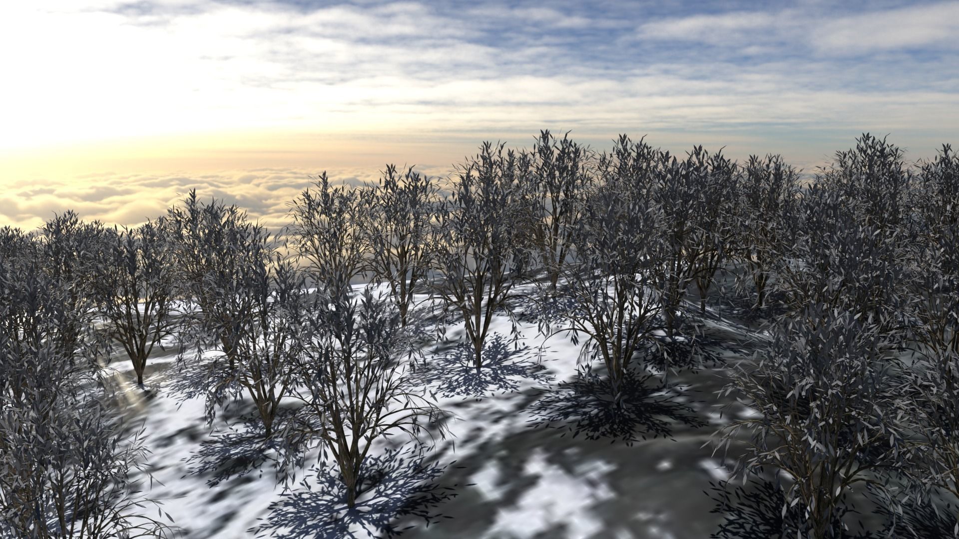 3D model Forest Mountain VR / AR / low-poly | CGTrader