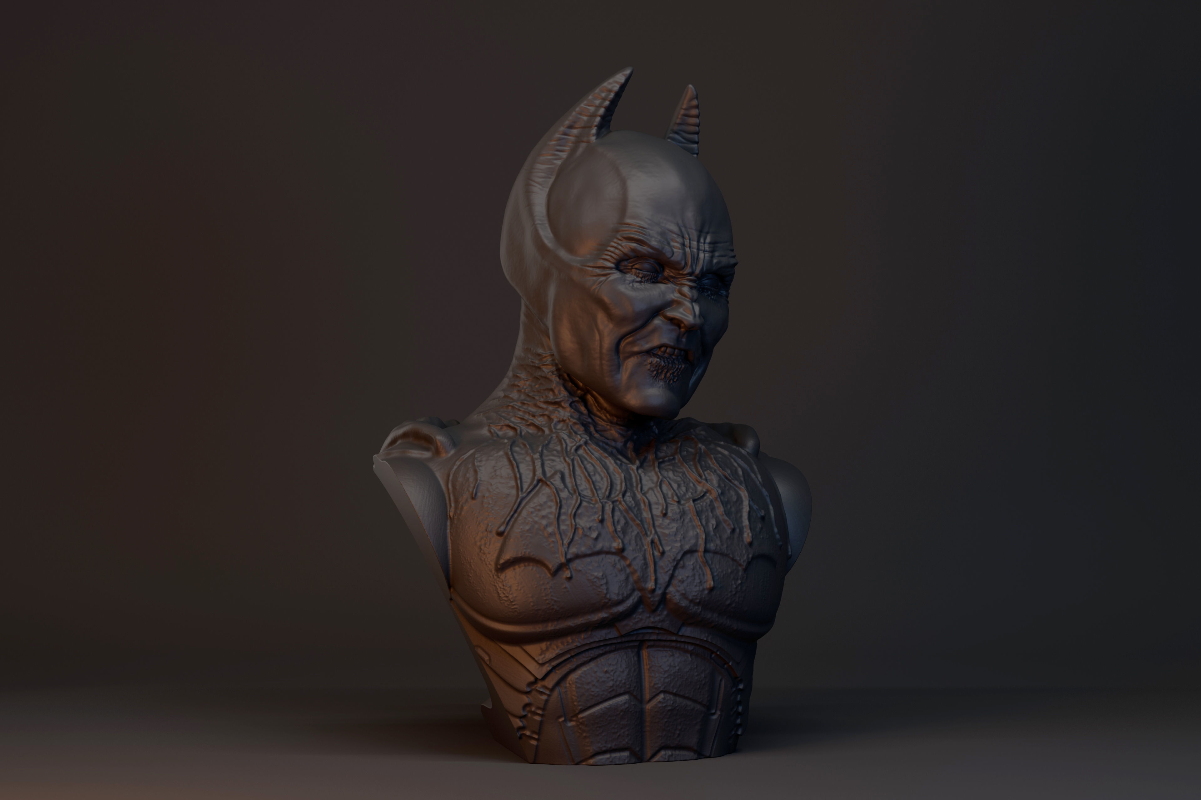 Batman Demon Bust 3D model 3D printable | CGTrader