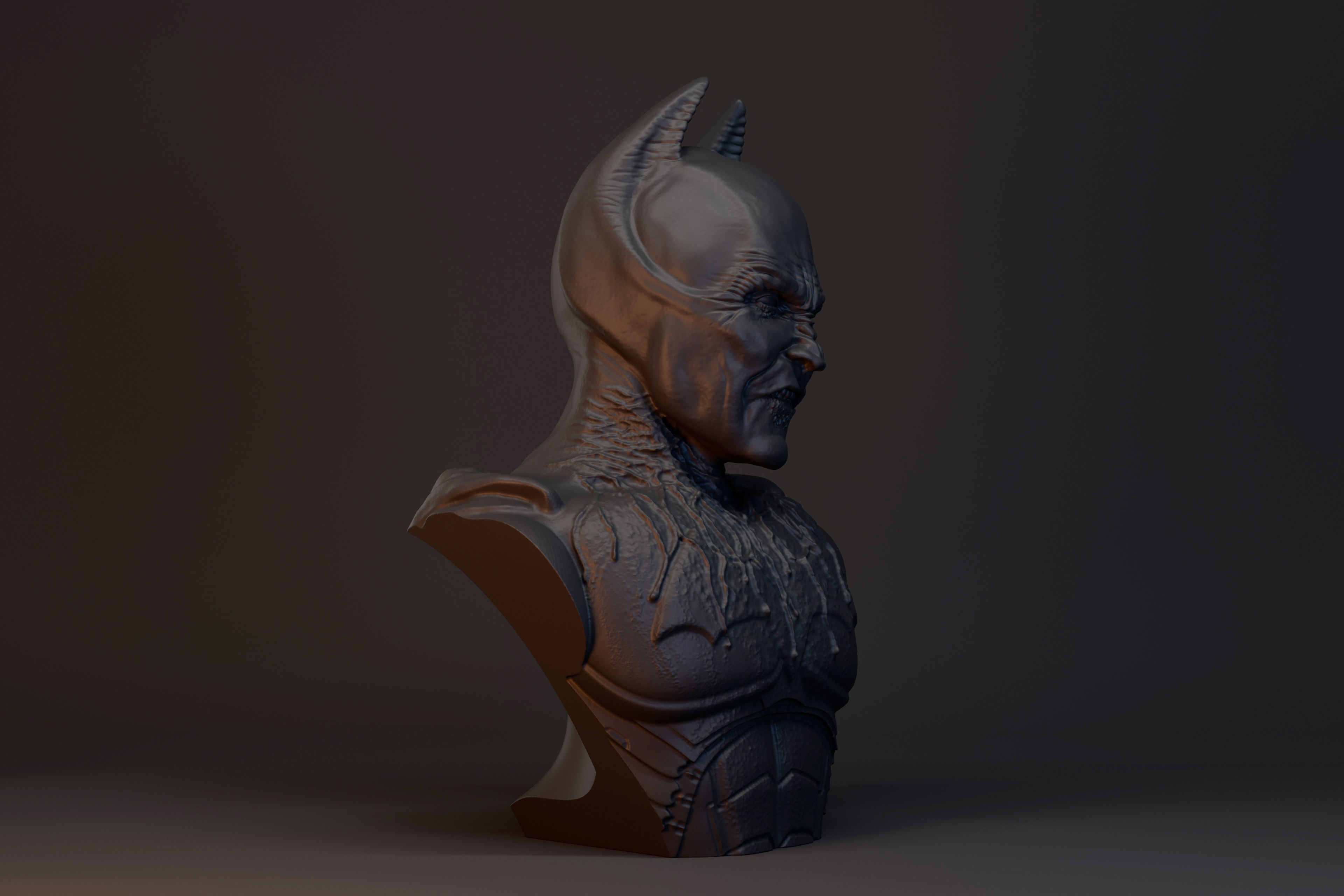 Batman Demon Bust 3D model 3D printable | CGTrader