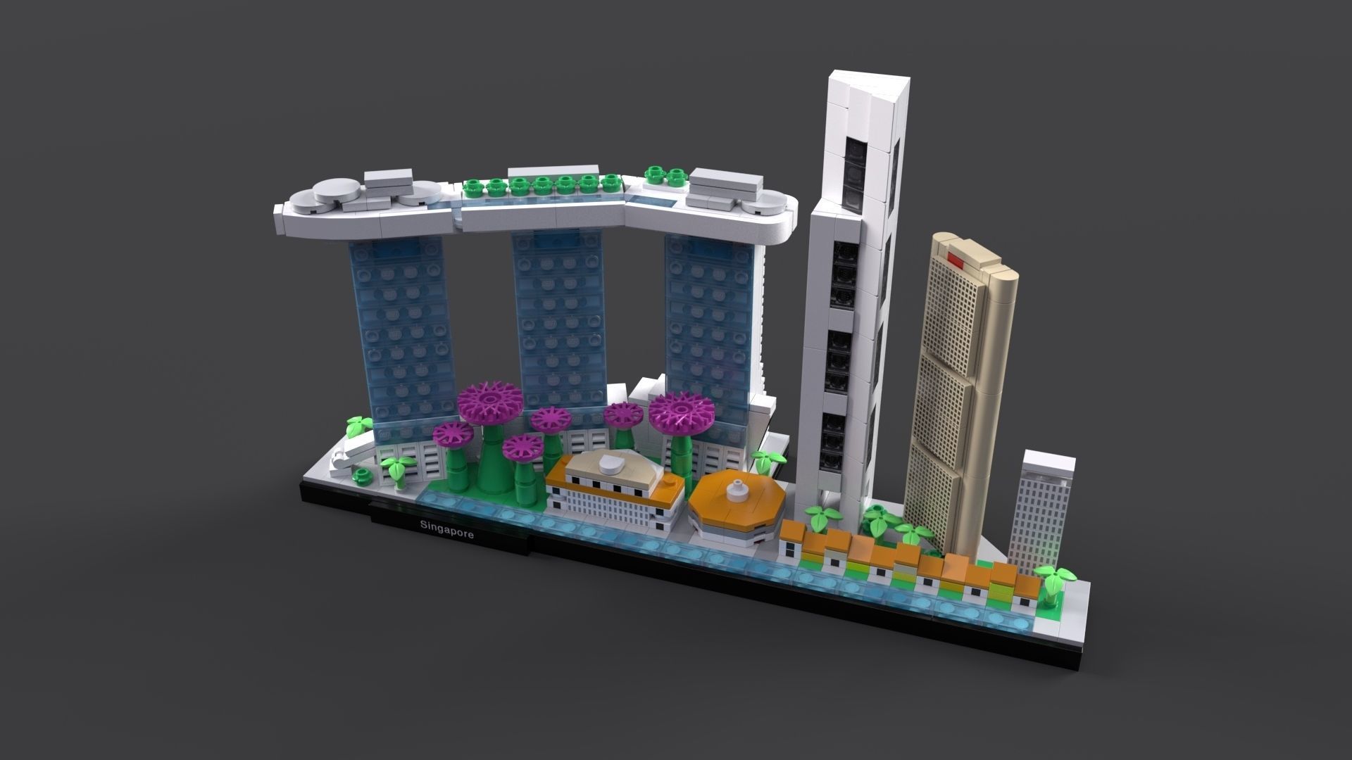 Lego Singapore 3D model | CGTrader